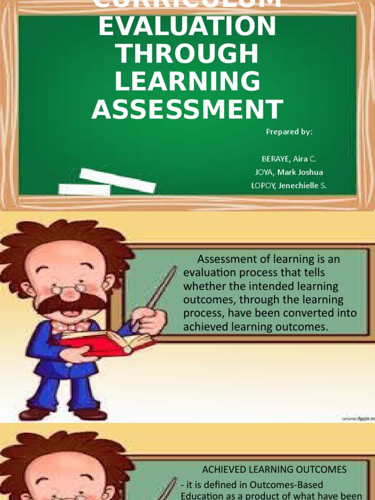 Curriculum Evaluation Through Learning Assessment | PDF | Educational ...