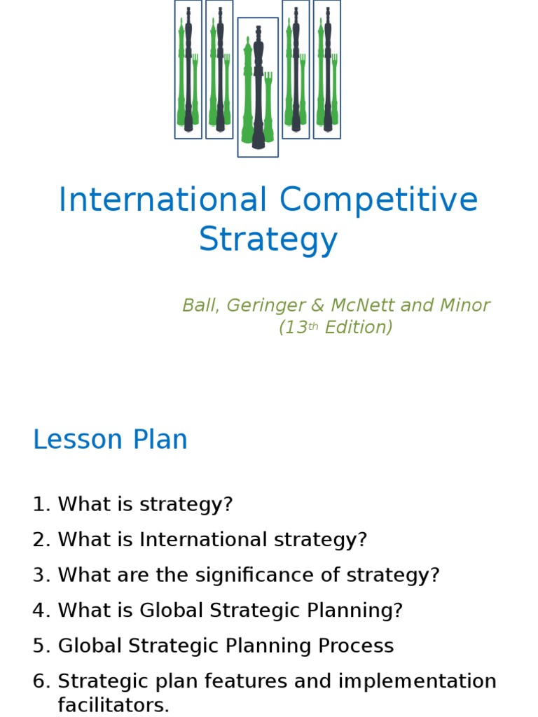 International Competitive Strategy: Ball, Geringer & Mcnett and Minor ...