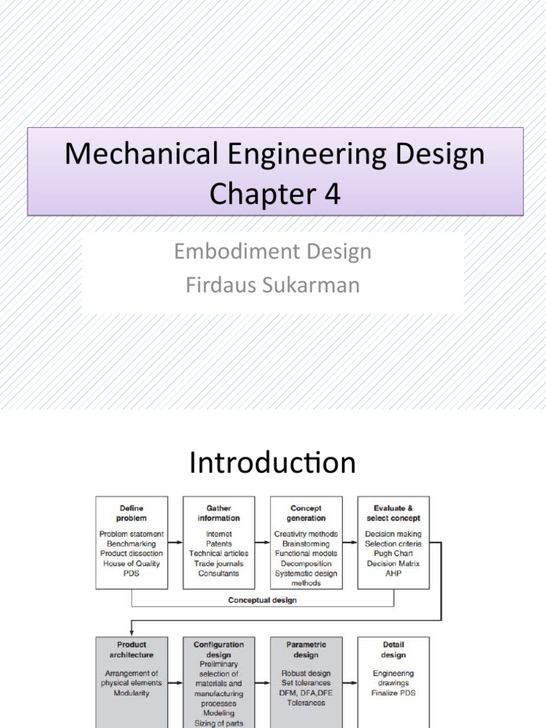 MEC332 - CHP - 4 - Embodiment Design | Download Free PDF | Engineering Tolerance | Human Factors ...