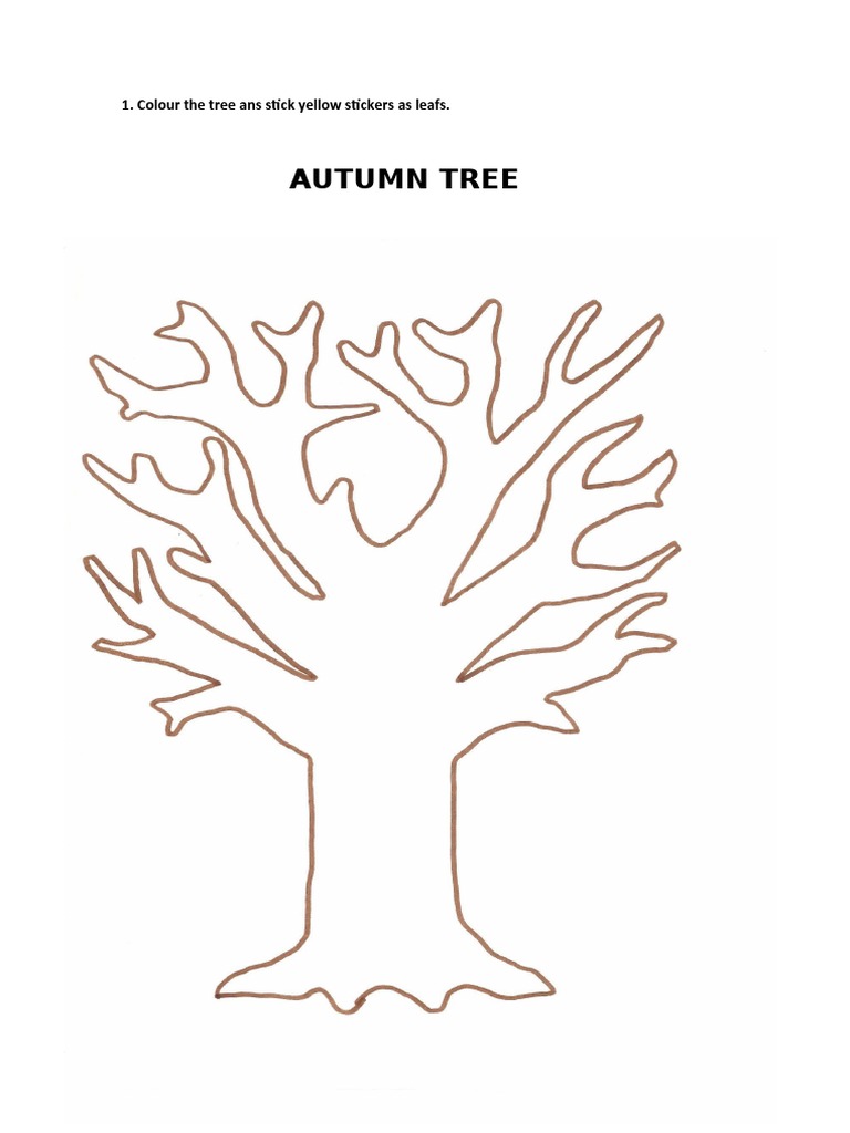 Autumn Tree Worksheet | PDF