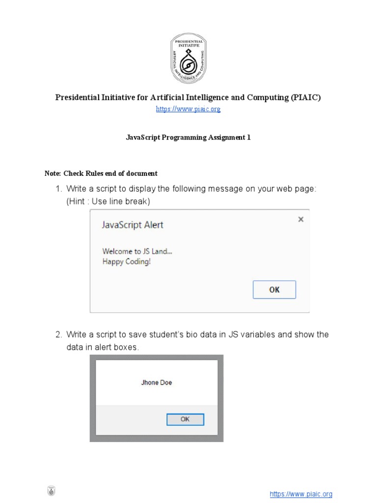 JS Assignment 1 | PDF | Java Script | Software Engineering
