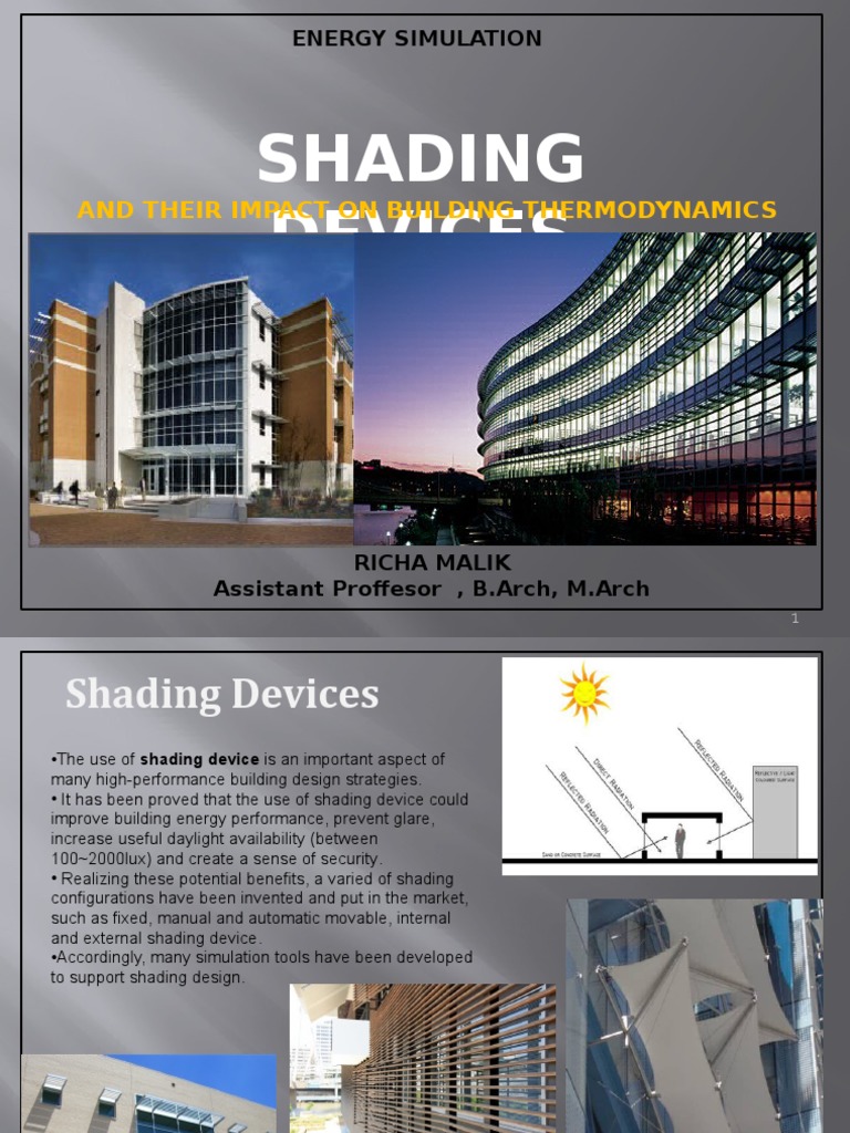 Architectural Shading Devices Overview | PDF | Window | Architectural ...