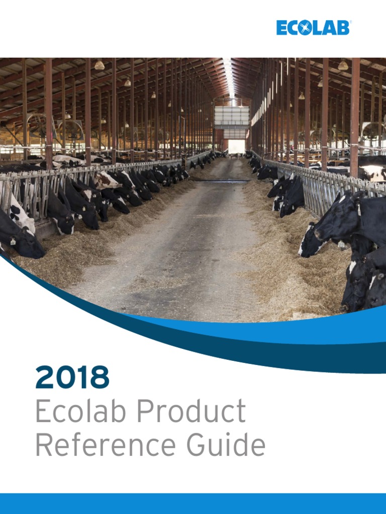 Ecolab Product Reference Guide - Dairy Farms | PDF | Disinfectant ...