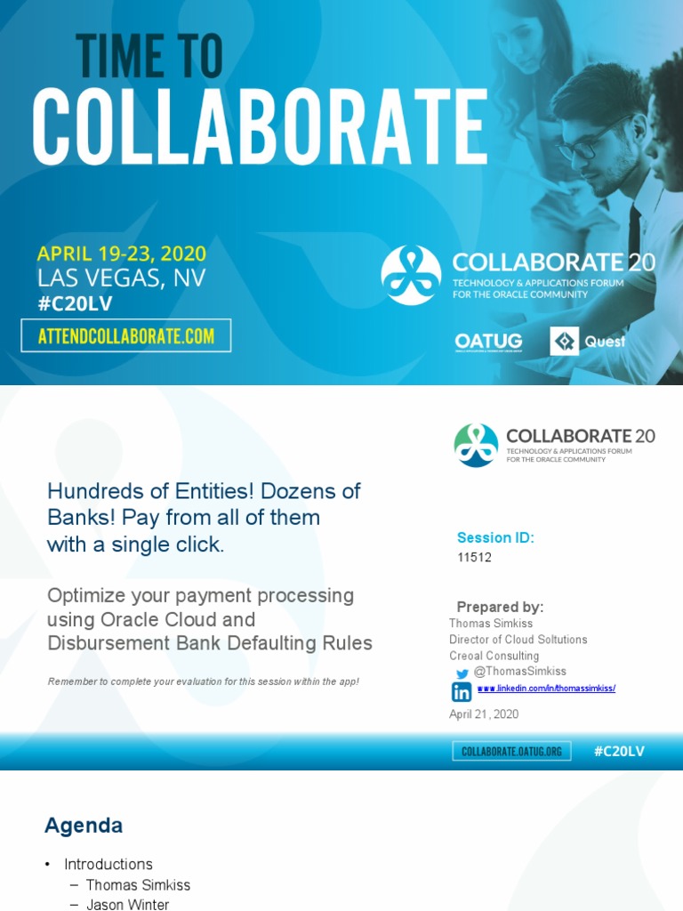 Collaborate2020 Simkiss - PPT | PDF | Payments | Banks