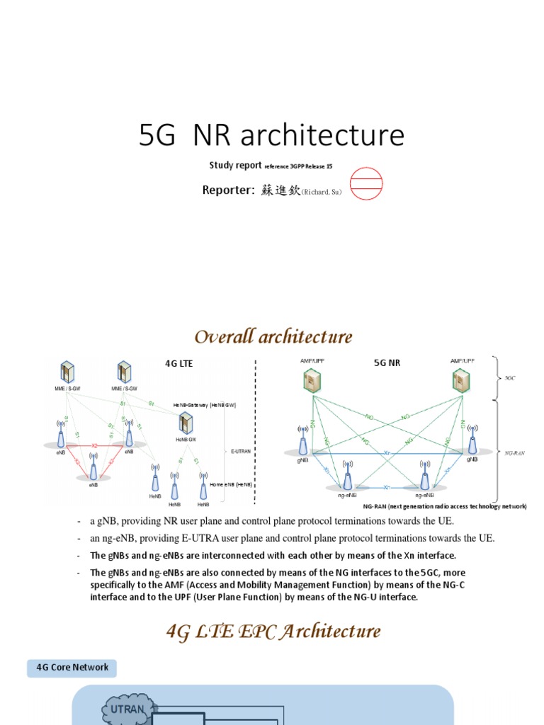 5G NR Architecture | PDF