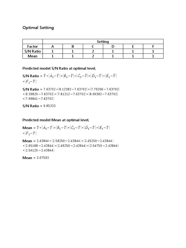 Optimal Setting Pdf Teaching Methods Materials Science