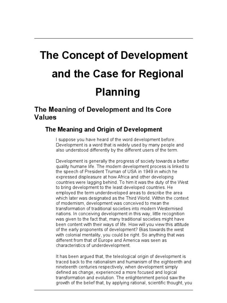 Concept of Development | PDF | Economics | Economies