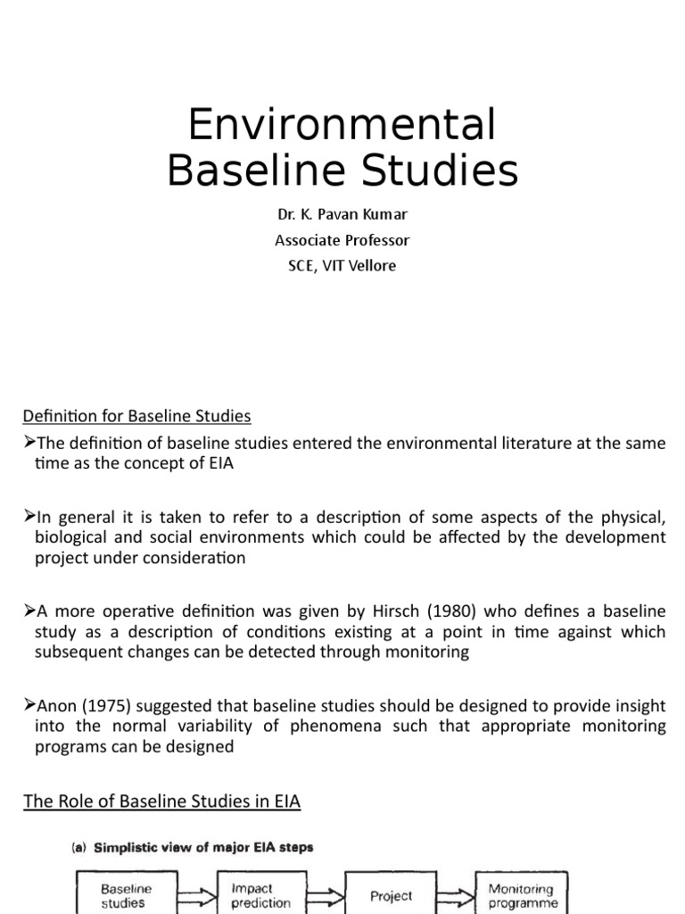 Environmental Baseline Studies Guide | PDF | Environmental Impact ...