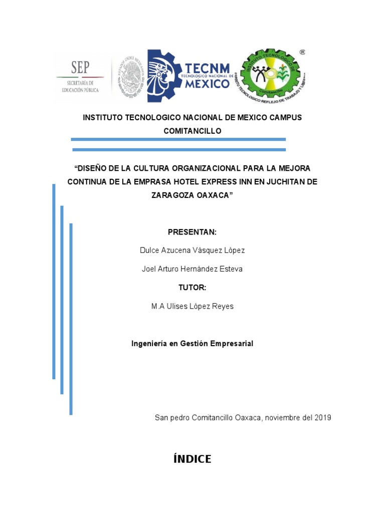 Instituto Tecnologico Nacional de Mexico Campus Comitancillo | PDF ...