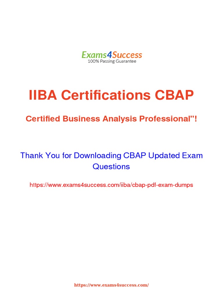 IIBA Certifications CBAP: Certified Business Analysis Professional ...