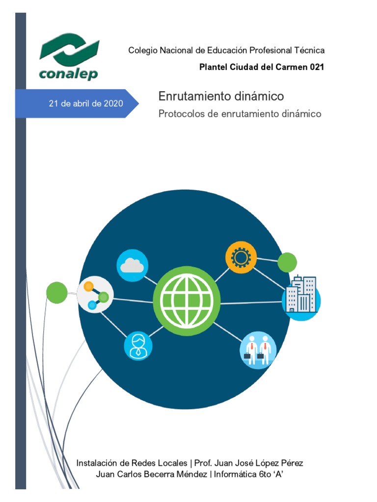 Enrutamiento Dinámico PDF | PDF | Enrutador (Computación) | Protocolos de internet