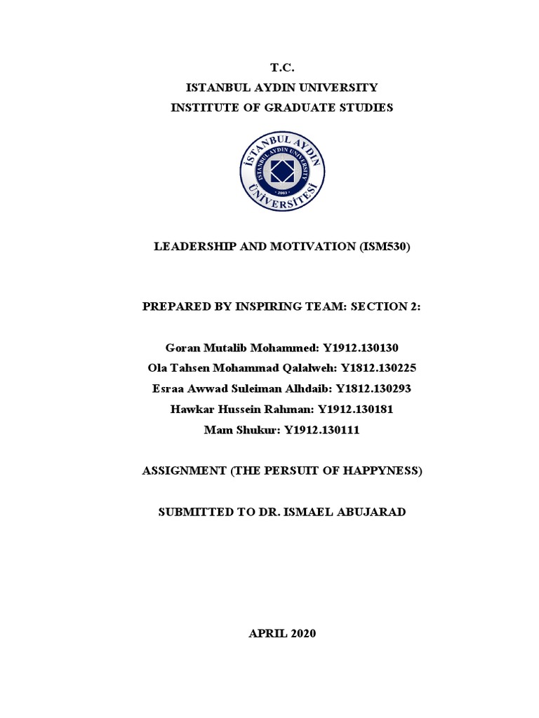 Leadership Lessons from The Pursuit of Happyness | PDF | Social Science