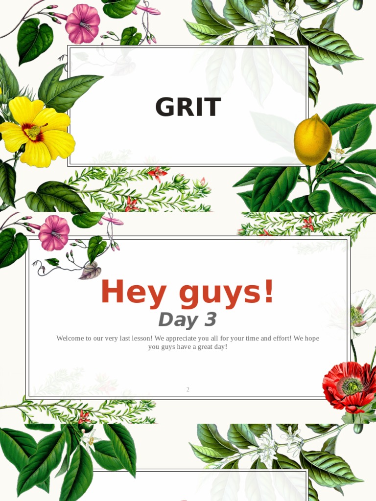 Grit Lesson | PDF