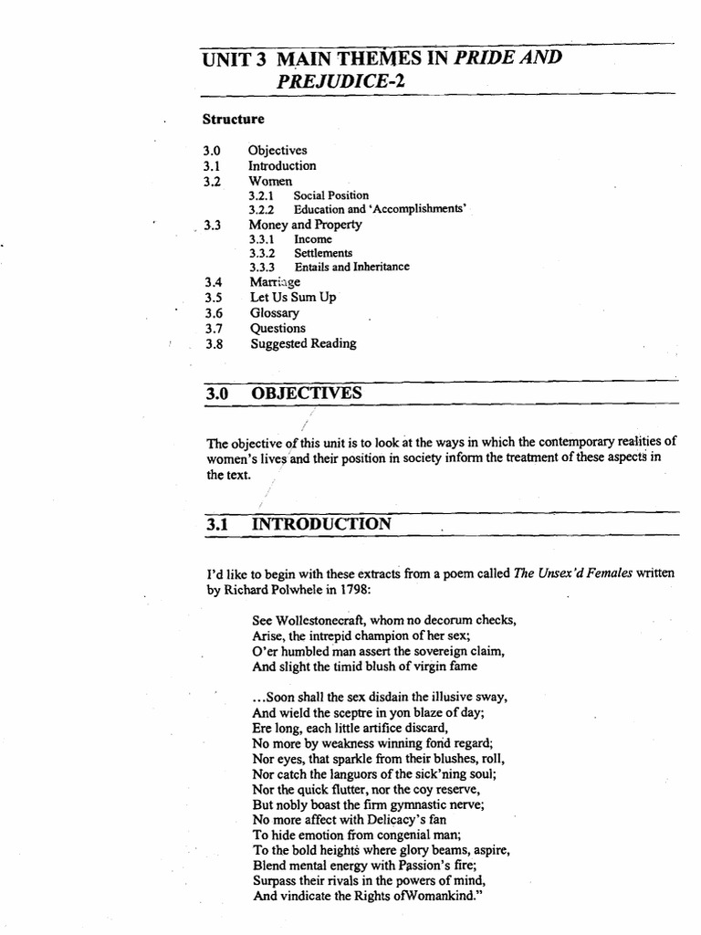 Women's Roles and Social Status in Pride and Prejudice | PDF | Pride ...