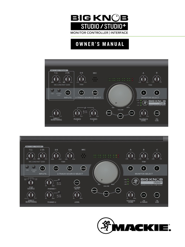 Big Knob Studio-Studio+ | PDF | Ac Power Plugs And Sockets | Microphone