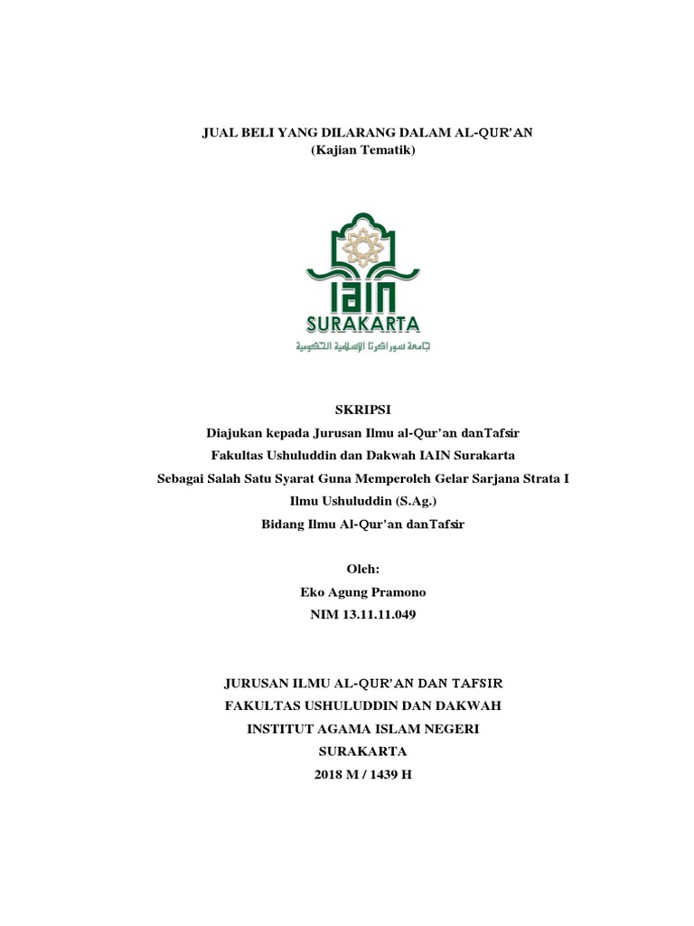 Skripsi Eko Agung Pramono PDF | PDF | Islamic Fundamentalism | Islamic ...