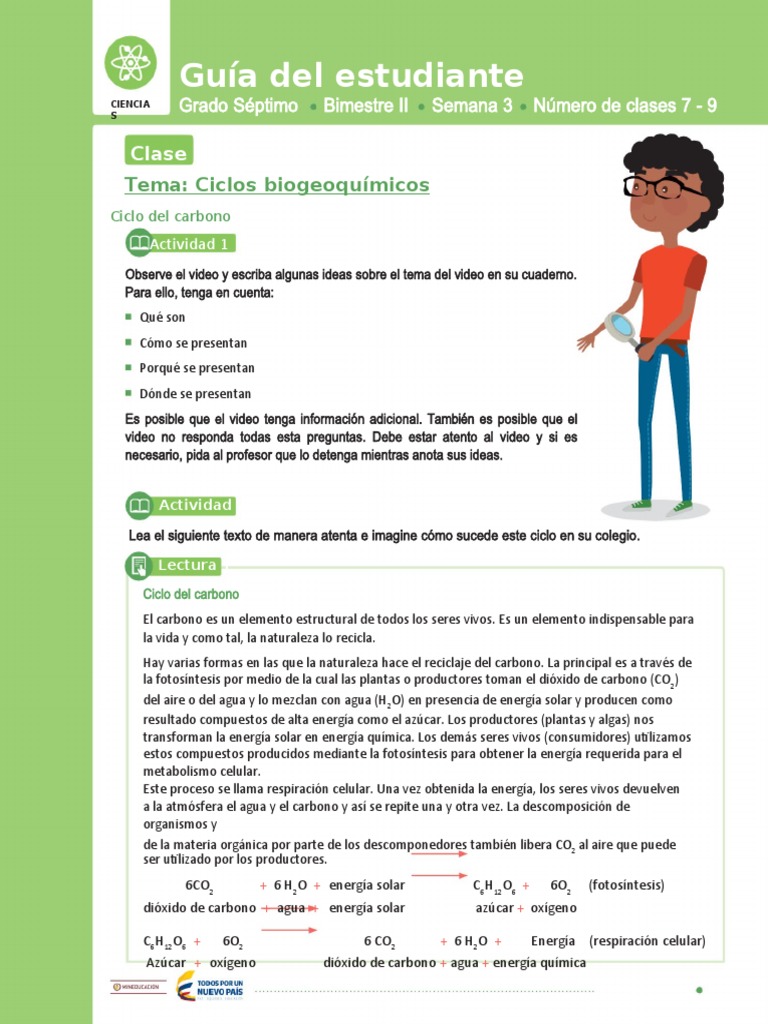 Ciencias 7 Bim2 Sem3 Est P1 0 | PDF | El ciclo del agua | Dióxido de carbono