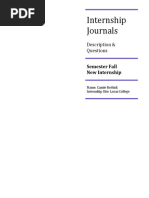 Internship Logbook Template | PDF | Internship | Job Hunting