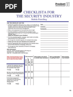 Security Inspection Checklist | PDF | Security | Audit