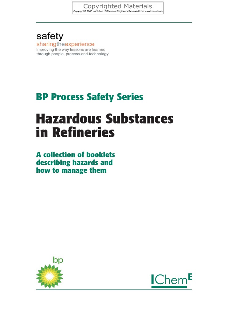 BP Process Safety Series, Hazardous Substances in Refineries-2005 PDF | PDF