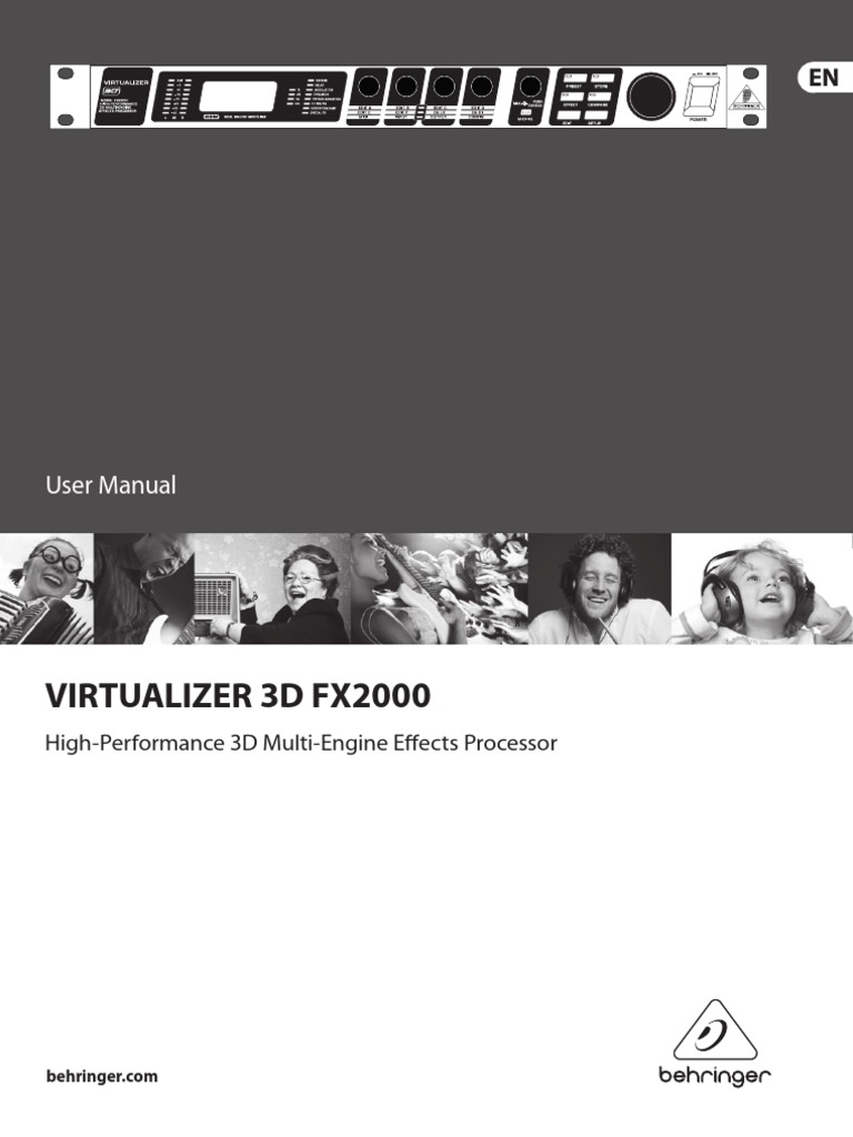 Virtualizer 3D Fx2000: User Manual | PDF | Mains Electricity | Ac Power ...