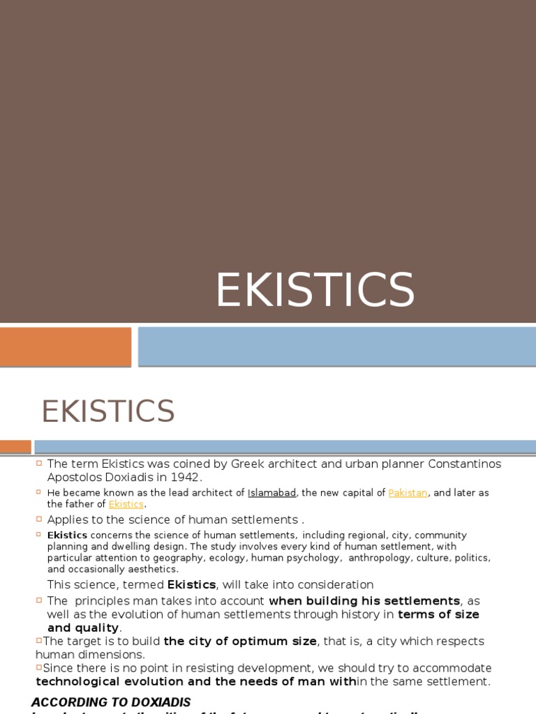 Ekistics | PDF | Nature