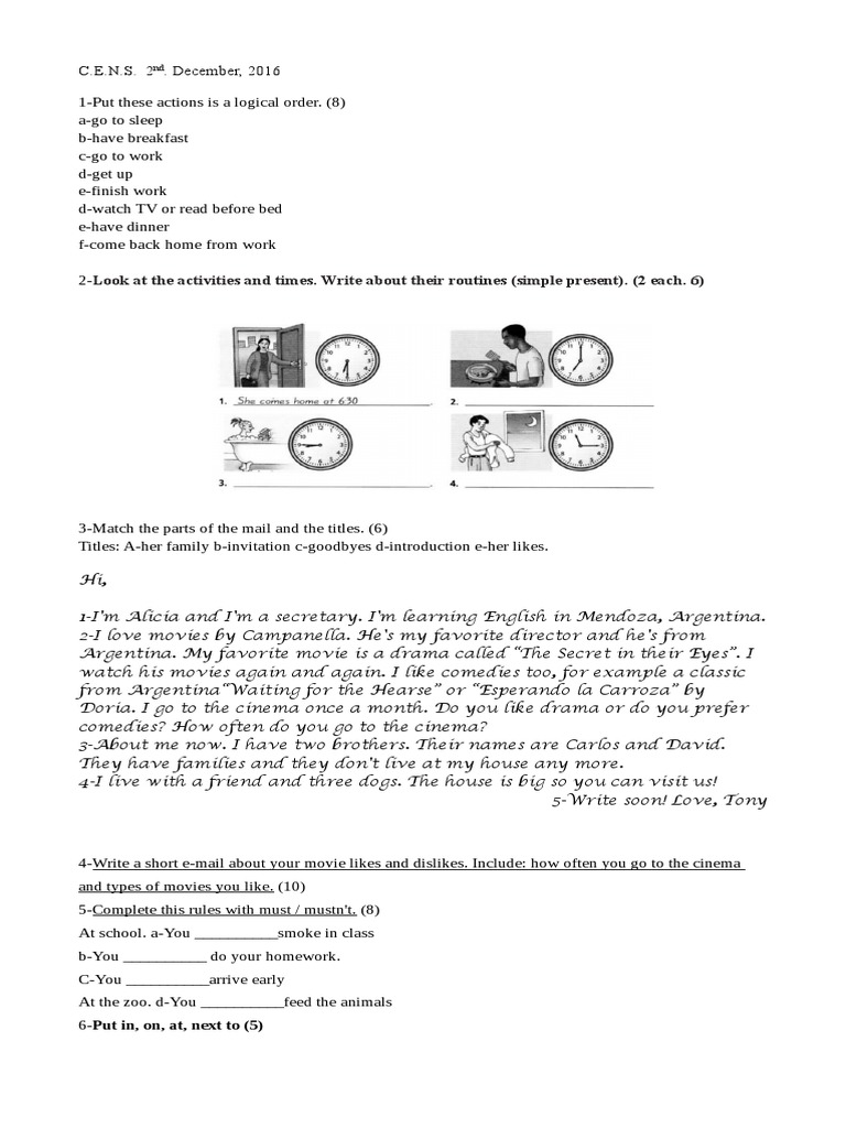 Exam 2do Diciembre | PDF | Television Episodes | The Simpsons Episodes