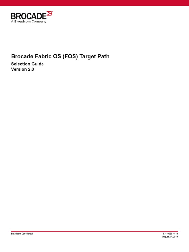 Brocade Fos Target Path | PDF | Intellectual Works | Digital Technology
