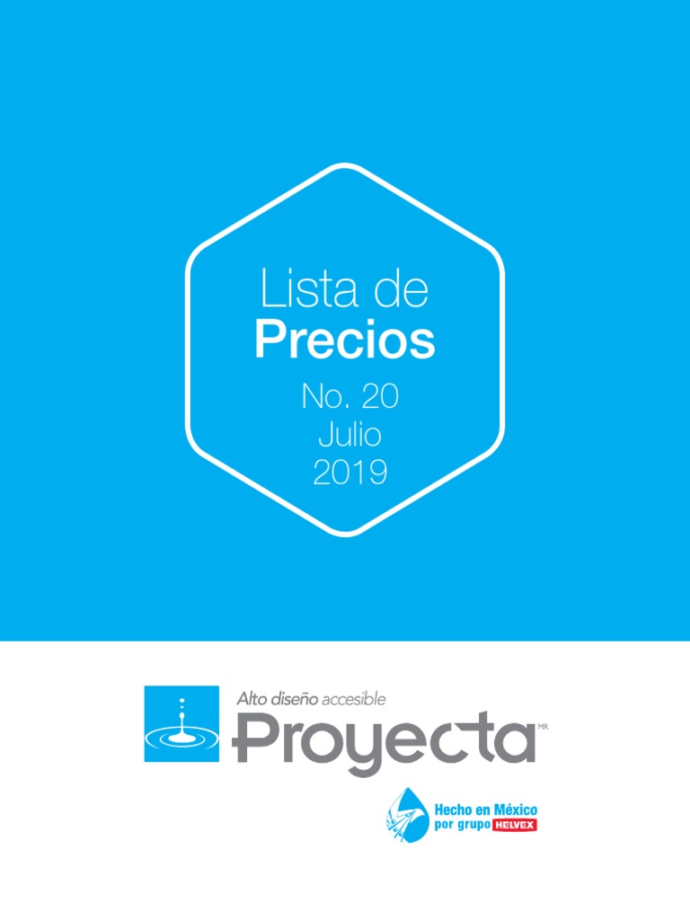 Catálogo Proyecta Helvex PDF | PDF
