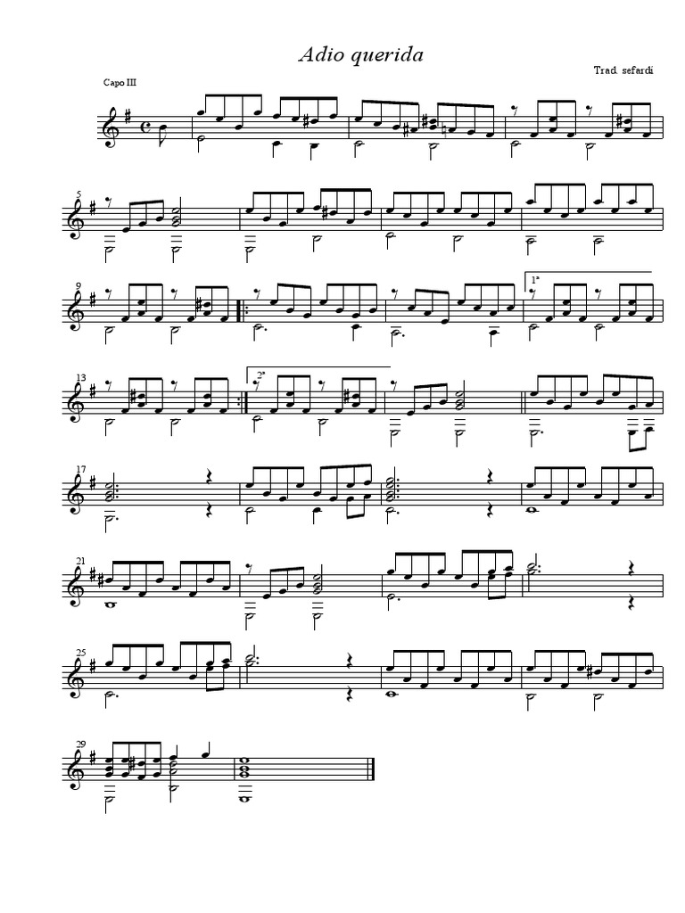 Adio Querida | PDF