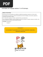 Prueba de Lenguaje M, L, P, S, D, T Primero Básico | PDF