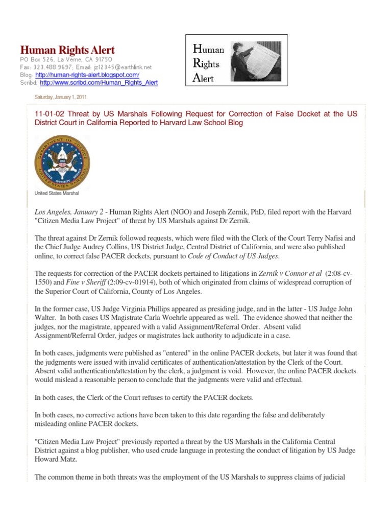 Human Rights Alert | PDF | Judge | Judgment (Law)