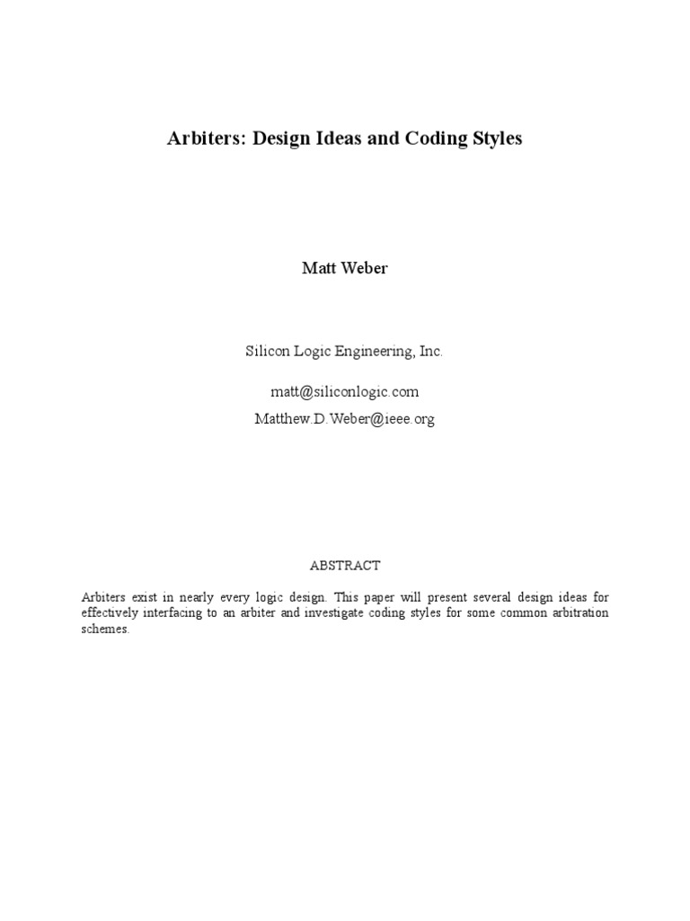 Round Robin Pdf Arbitration Pointer Computer Programming