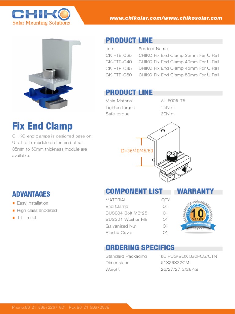Data Sheet-End Clamp-C | PDF