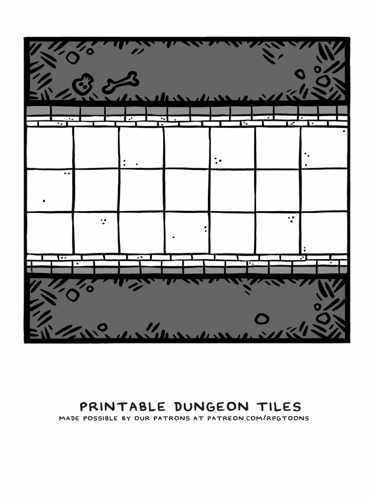 Rpgtoons Dungeon Tiles A4 | PDF