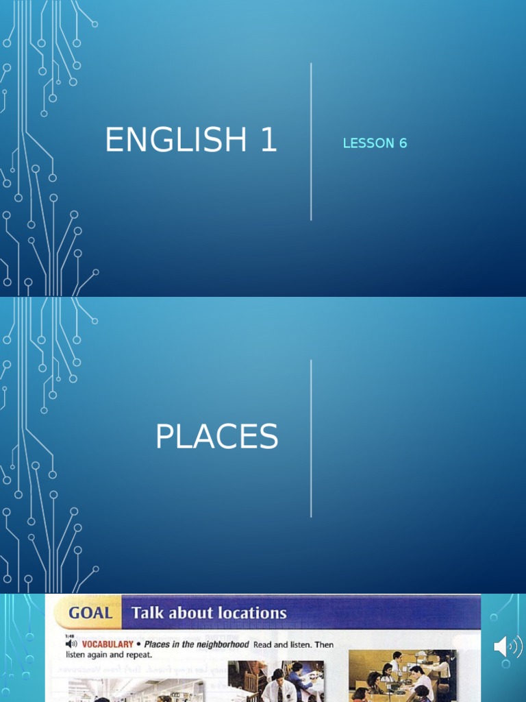 ENG 1 Lesson 6 | PDF