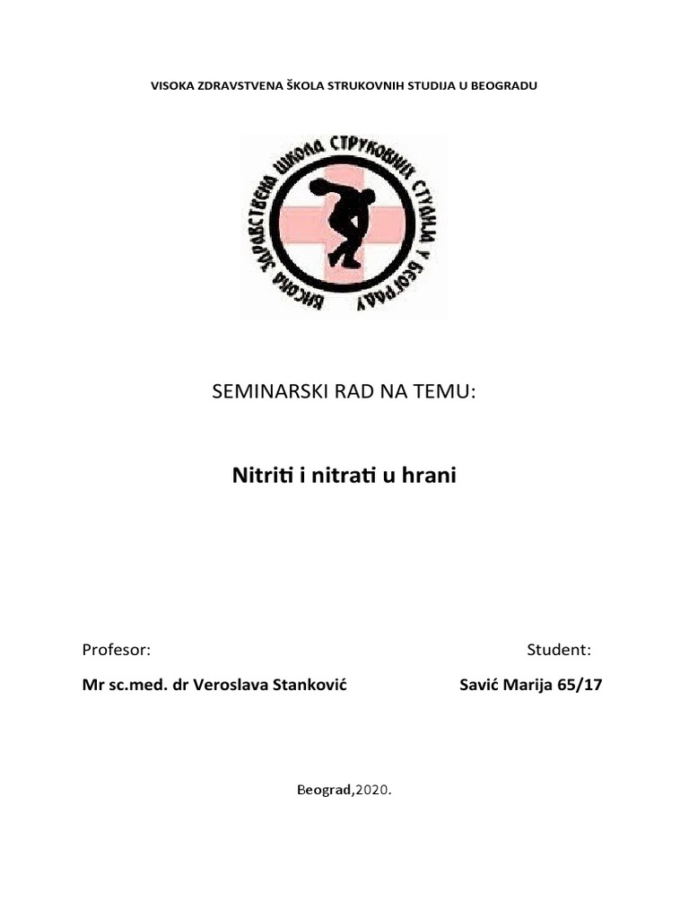 Nitrati I Nitriti | PDF