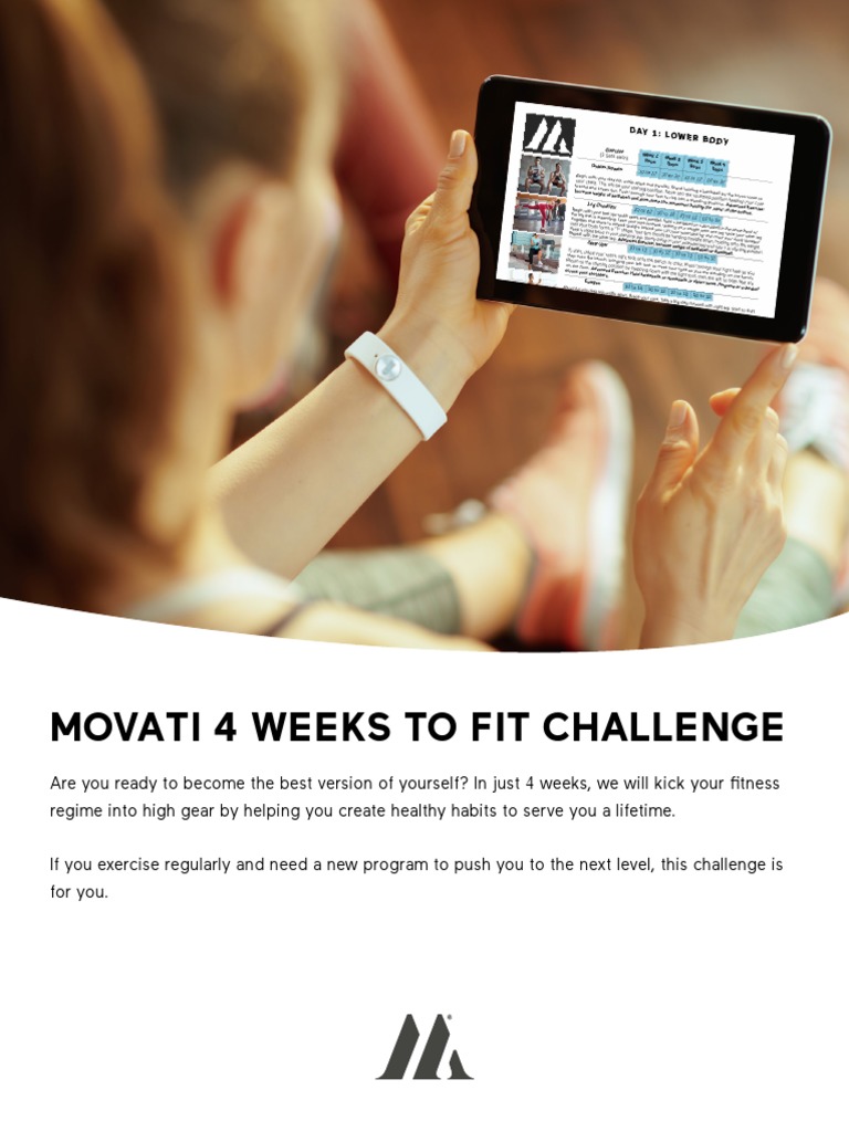 Movati 4-Week Fitness Challenge Guide | PDF | Kettlebell | Strength ...