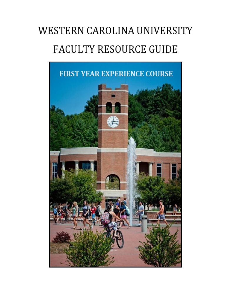 Western Carolina University Faculty Resource Guide: First Year ...