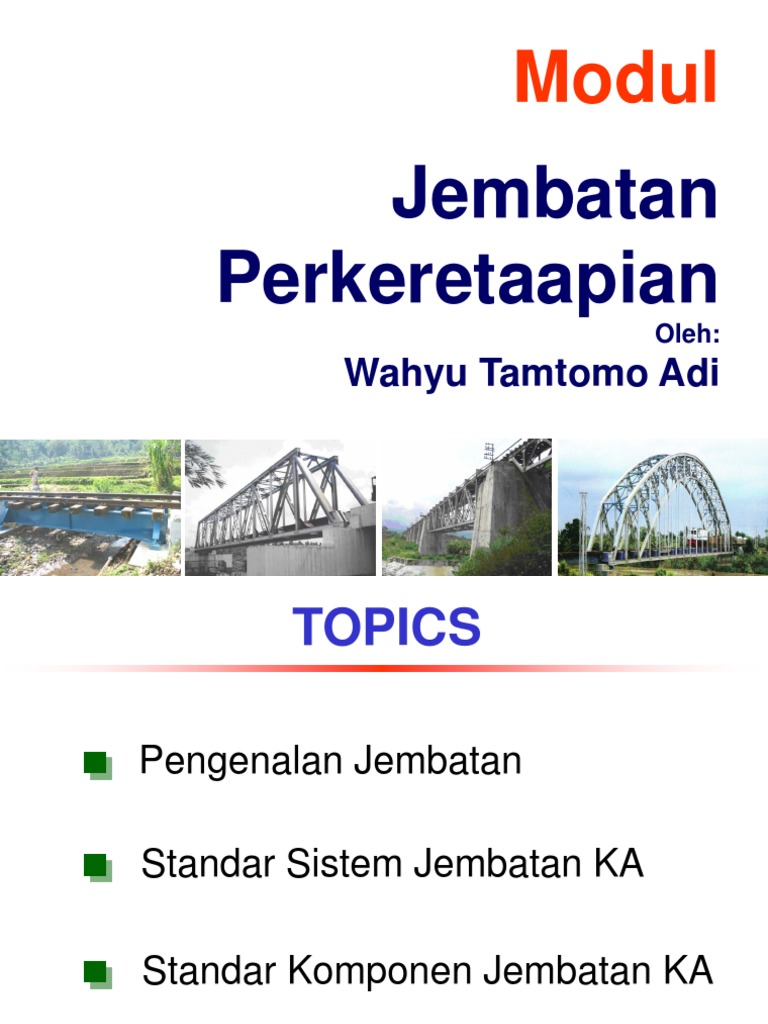 Modul Jembatan Perkeretaapian PDF | PDF