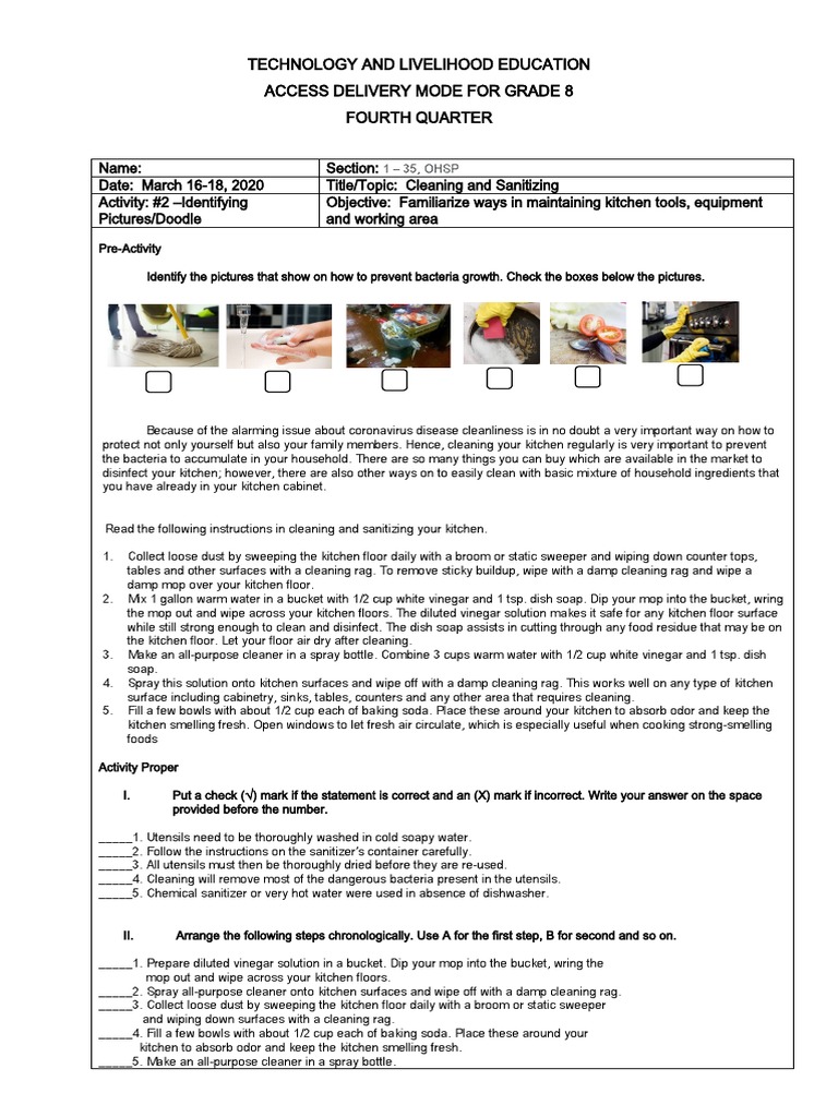 Technology and Livelihood Education Access Delivery Mode For Grade 8 ...