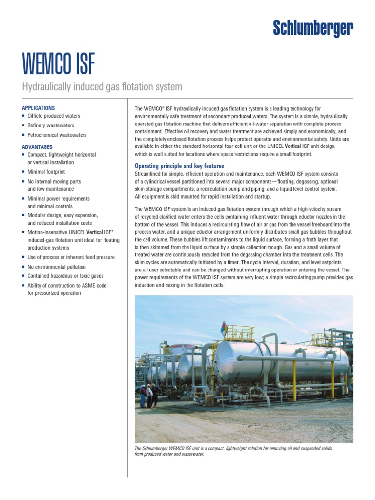 Wemco Isf: Hydraulically Induced Gas Flotation System | PDF | Pump | Water