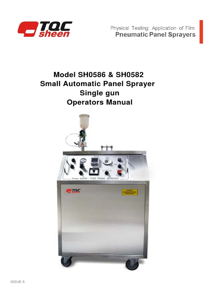 Model SH0586 & SH0582 Small Automatic Panel Sprayer Single Gun ...