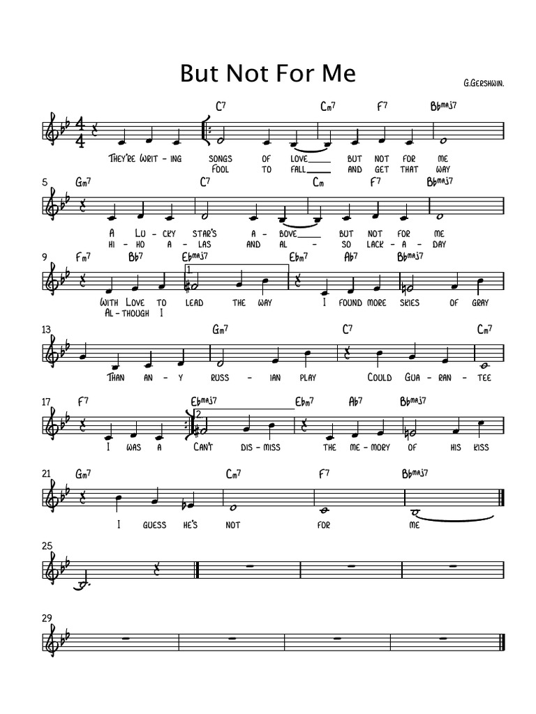 But Not For Me | PDF