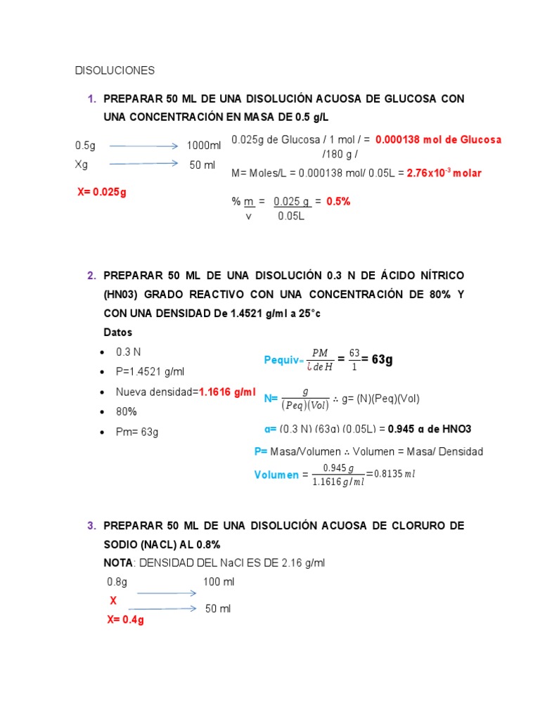 Ejemplos de Dilusiones | PDF