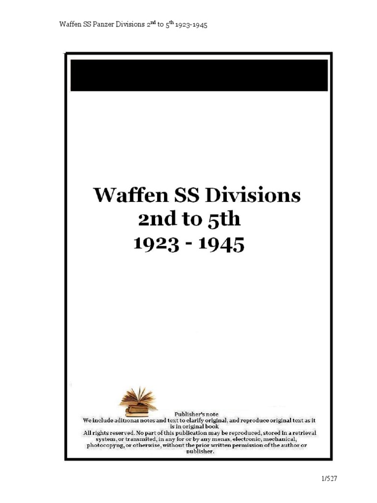 Waffen SS Panzer Divisions 2 ND To 5 TH | PDF | Waffen Ss | Battles And ...