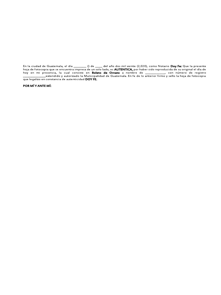 Autentica Boleto de Ornato 2020 | PDF Autentica Boleto de Ornato 2020 | PDF