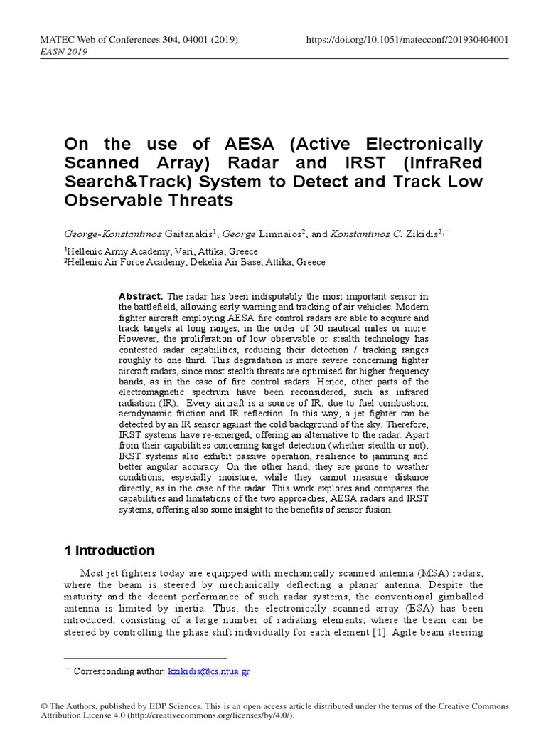 APG-83 Vs APG-80 | PDF | Radar | Infrared