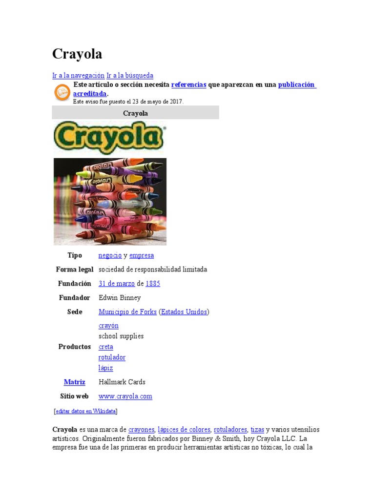Crayola | PDF | Tecnicas artisticas | Diseño gráfico