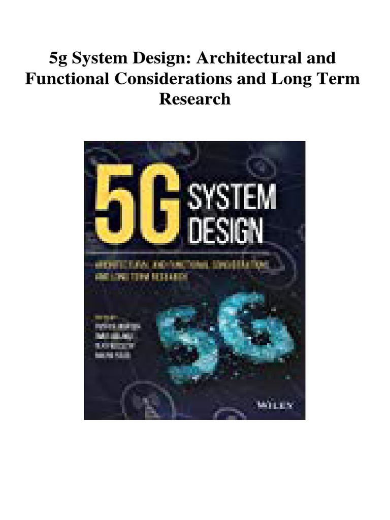 5g System Design Architectural and Funct | PDF | Amazon Kindle | E Books
